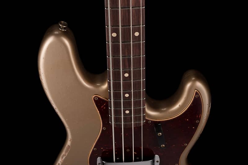 Fender Custom Shop 1961 Jazz Bass Heavy Relic Aged Shoreline Gold