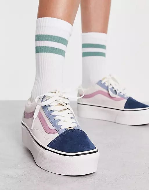 Кроссовки на высокой подошве Vans Old Skool Stackform, мультиколор ...