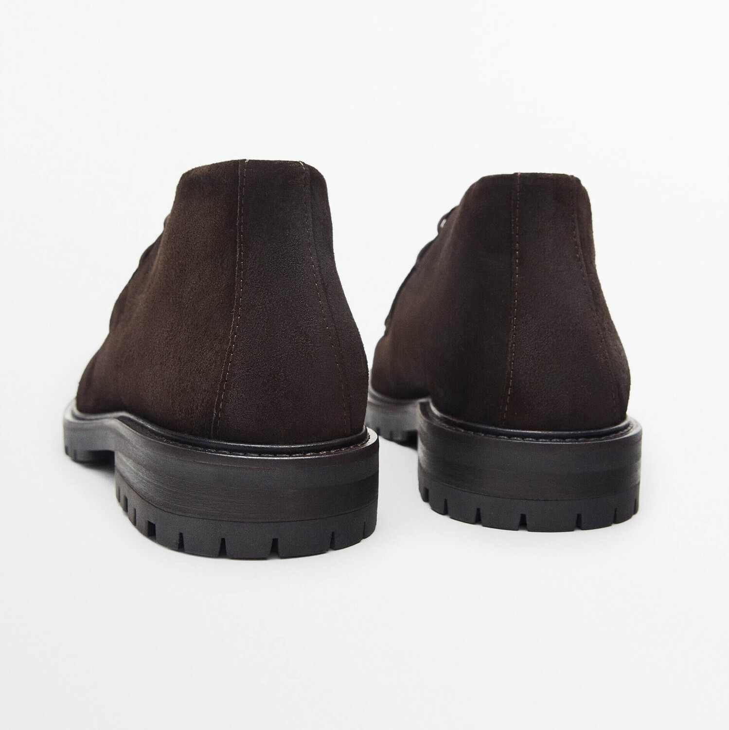 Ботинки Massimo Dutti Waxed Leather Ankle, коричневый – купить из-за ...