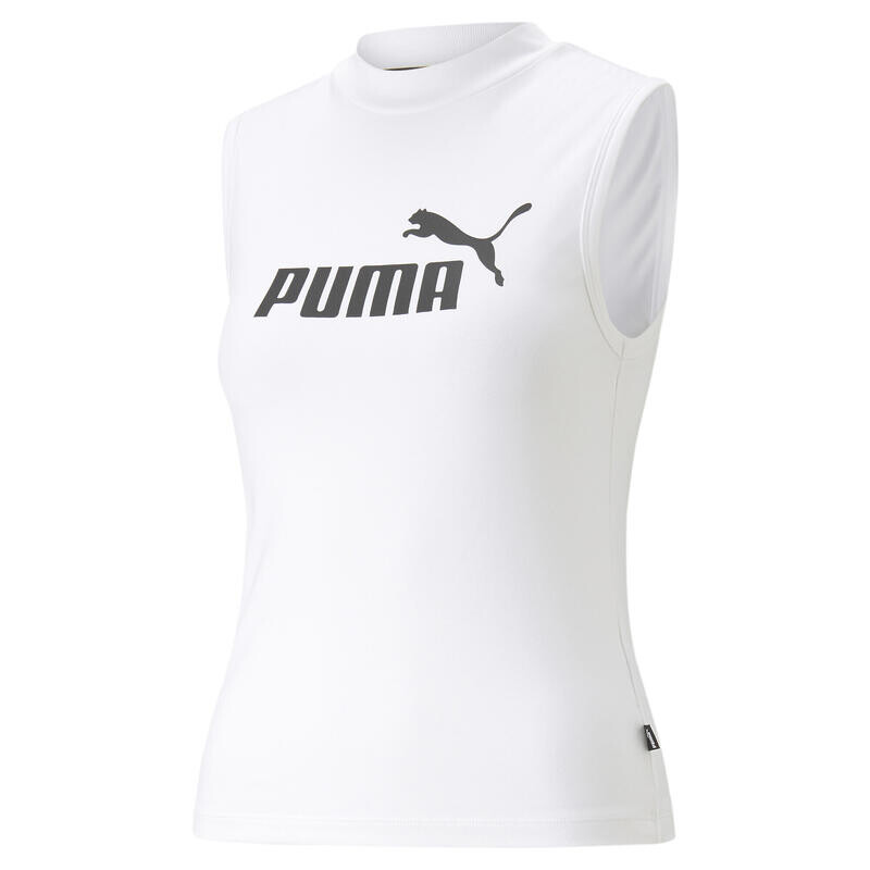 Женская майка Essentials Slim Logo PUMA White – купить из-за границы ...