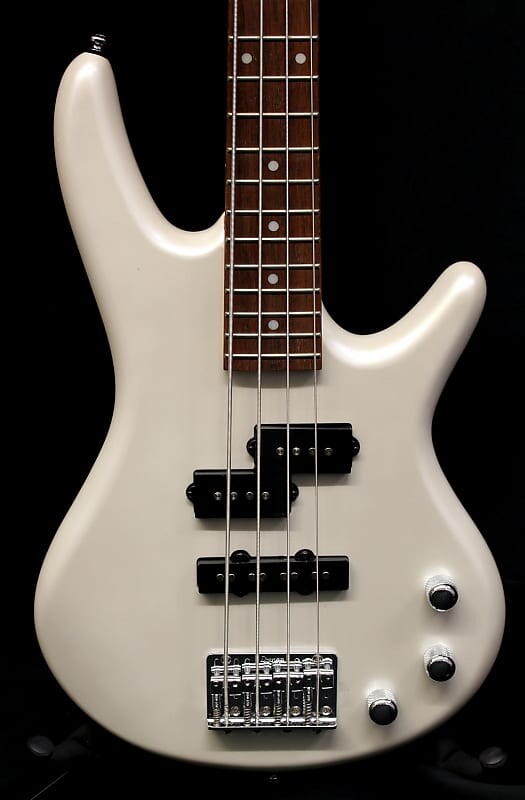 Ibanez GSRM20 Mikro Короткомензурная бас-гитара Жемчужно-белая GSRM20 ...