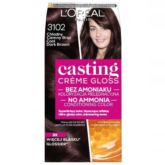 L'Oreal Paris Краска для волос Casting Creme Gloss 3102 Холодный Темно ...