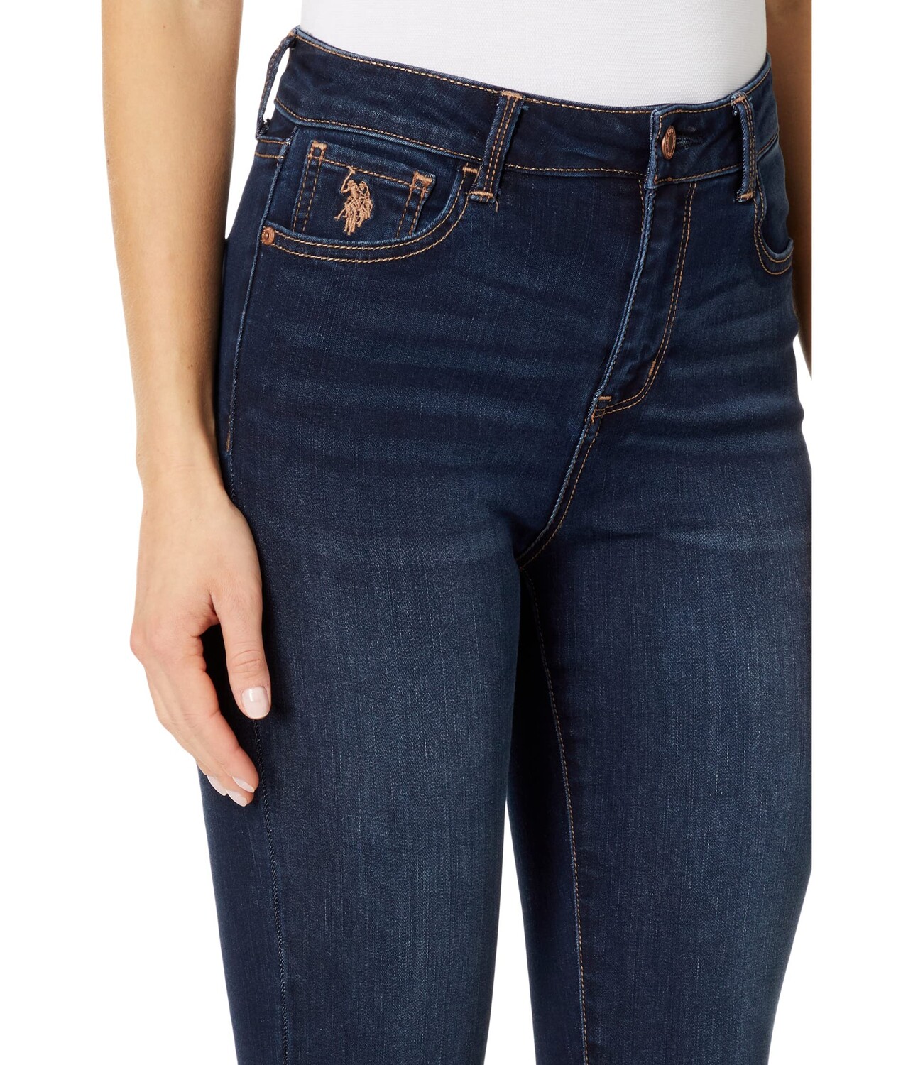 Джинсы U.S. POLO ASSN., Uspa High-Rise Super Skinny Jeans in Blue ...