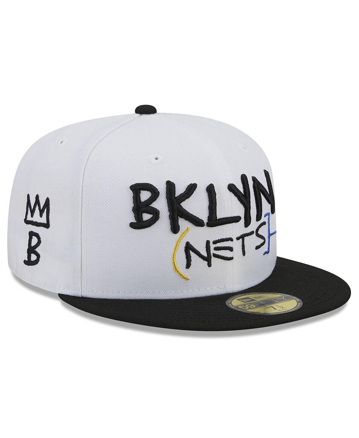 Мужская белая кепка Brooklyn Nets 2022/23 City Edition Official 59FIFTY ...