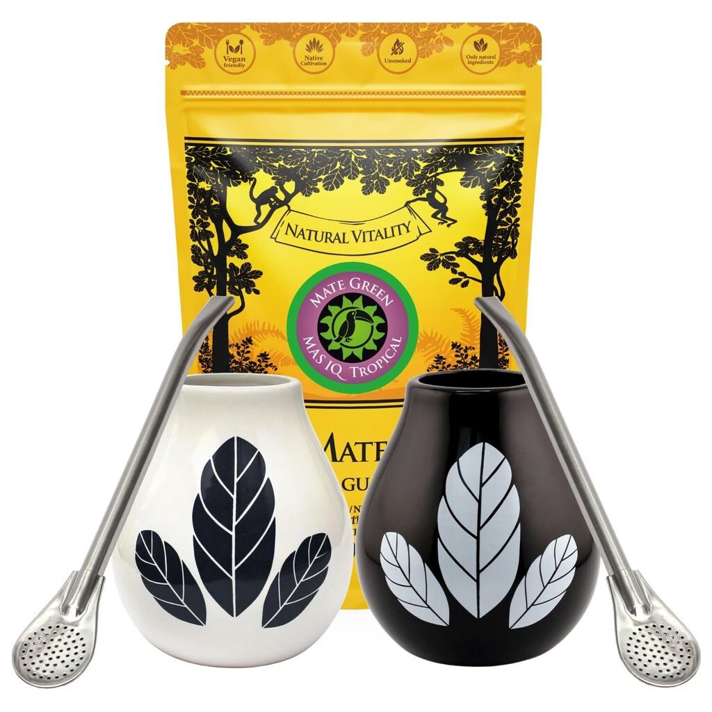 Чайный сервиз Yerba Mate на двоих Yerba Mate Mas IQ Tropical 500 г ...