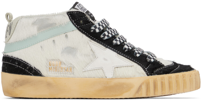 Белые классические кроссовки Mid Star Golden Goose – заказать из-за ...