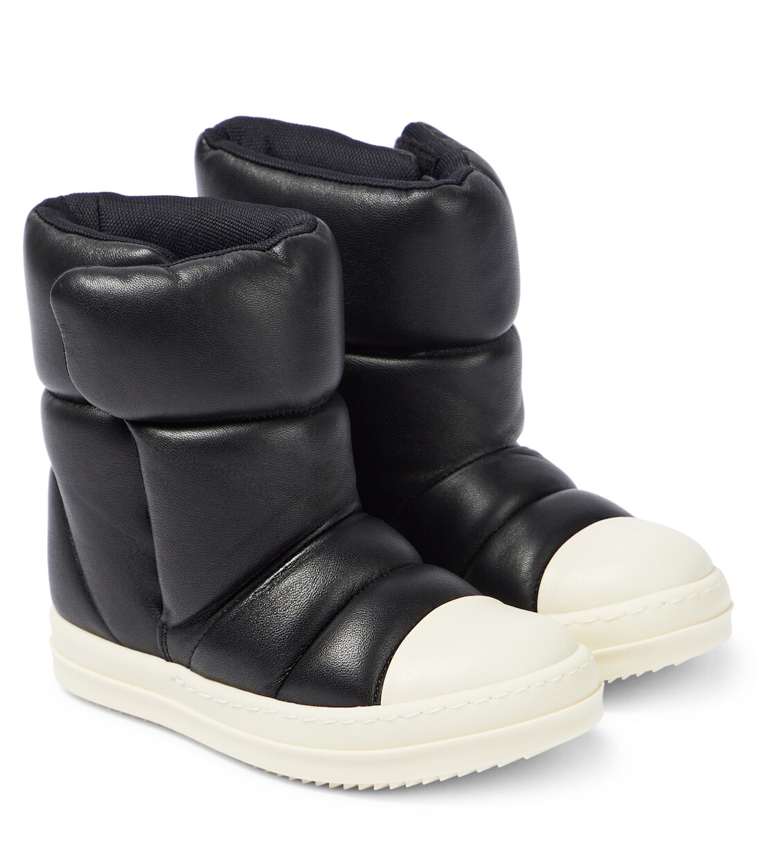 Сапоги из пуховой кожи Rick Owens, черный выгодно купить за рубежом со ...