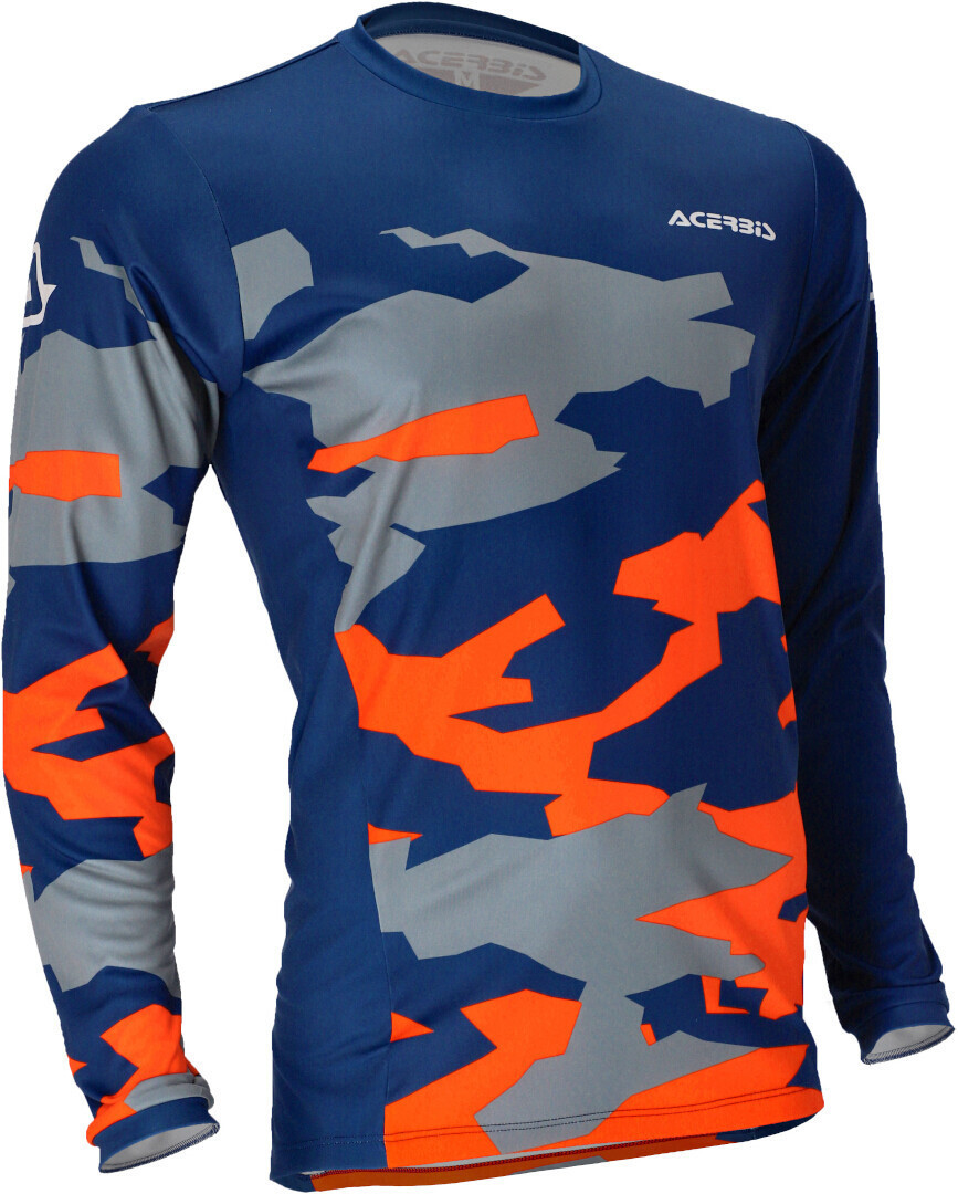 Кофта Джерси Acerbis X-Duro Winter мотокроссовая, синий/оранжевый ...