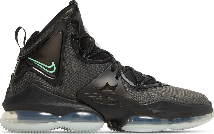 Кроссовки Nike LeBron 19 'Black Green Glow', черный – заказать по ...