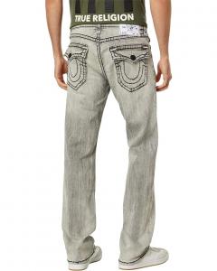Джинсы True Religion Ricky Super T Flap in Washed Grey, цвет Washed ...